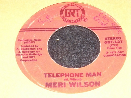 Sexy Novelty Song Classic 45 rpm MERI WILSON Telephone Man 1977 GRT ...