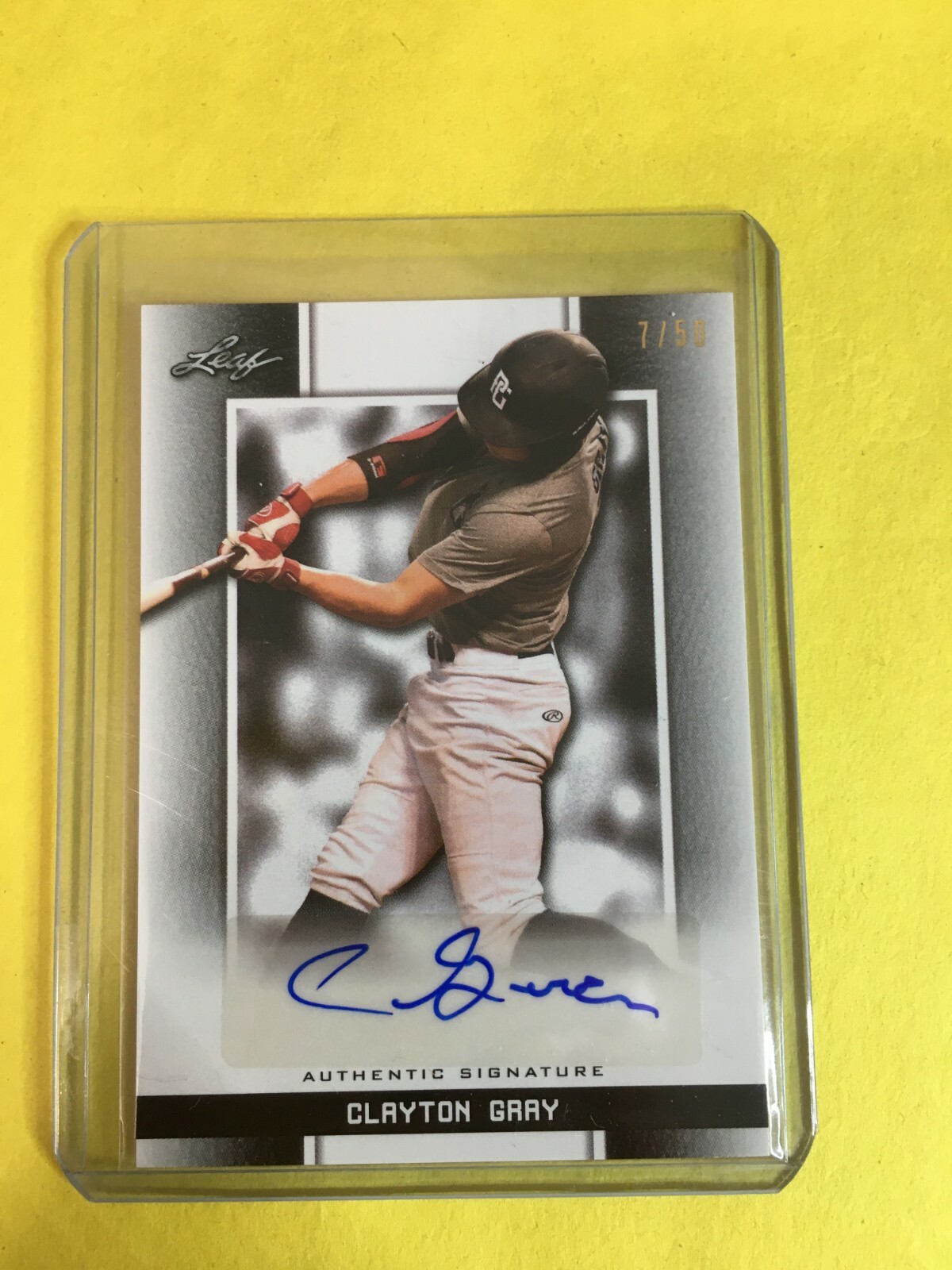 F164,607 2019 Leaf Perfect Game National Showcase Auto /50 CLAYTON GRAY ...