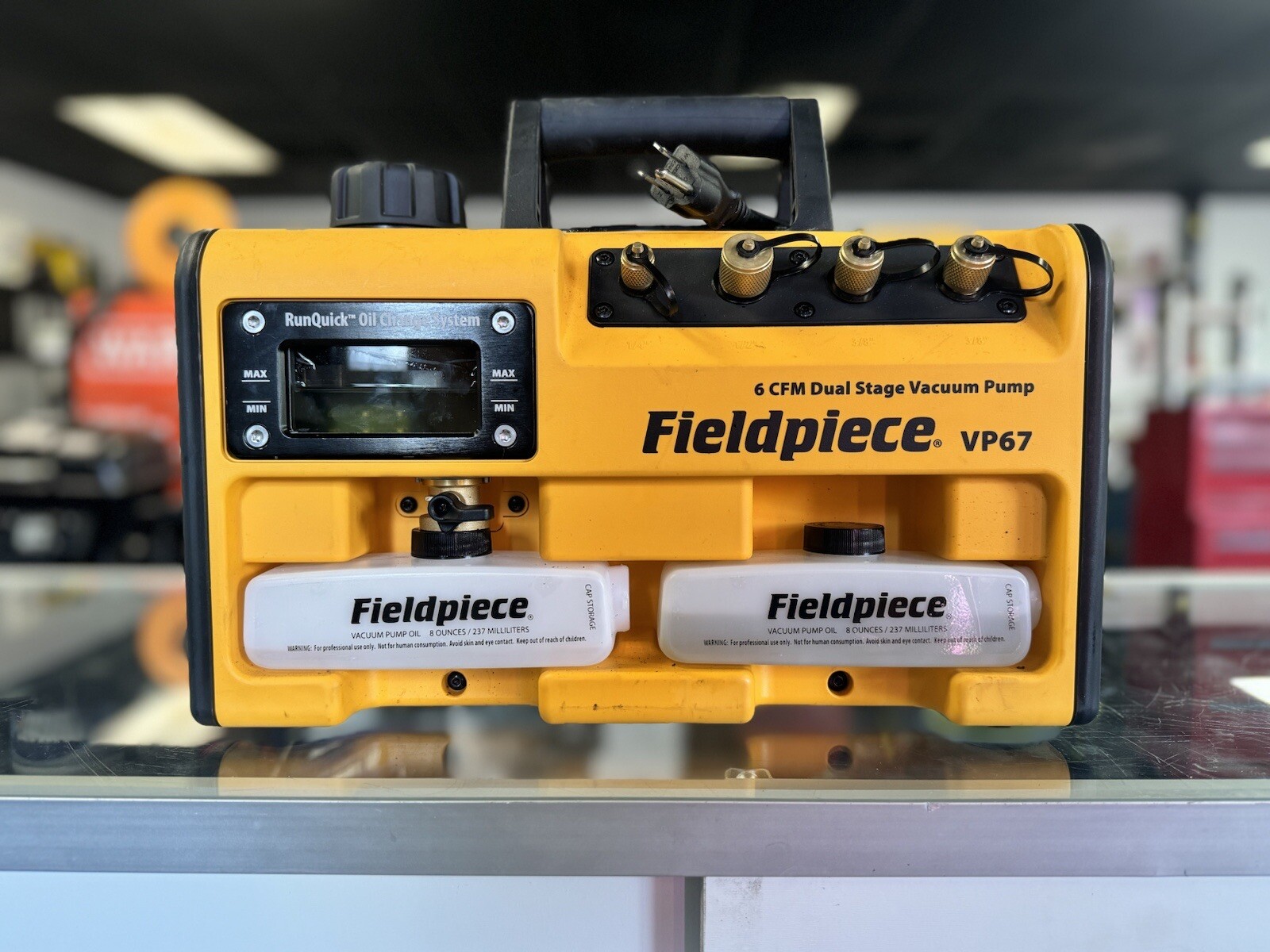 TESTED-Fieldpiece VP67 6 CFM Dual Stage Vacuum Pump 872641004828 | eBay