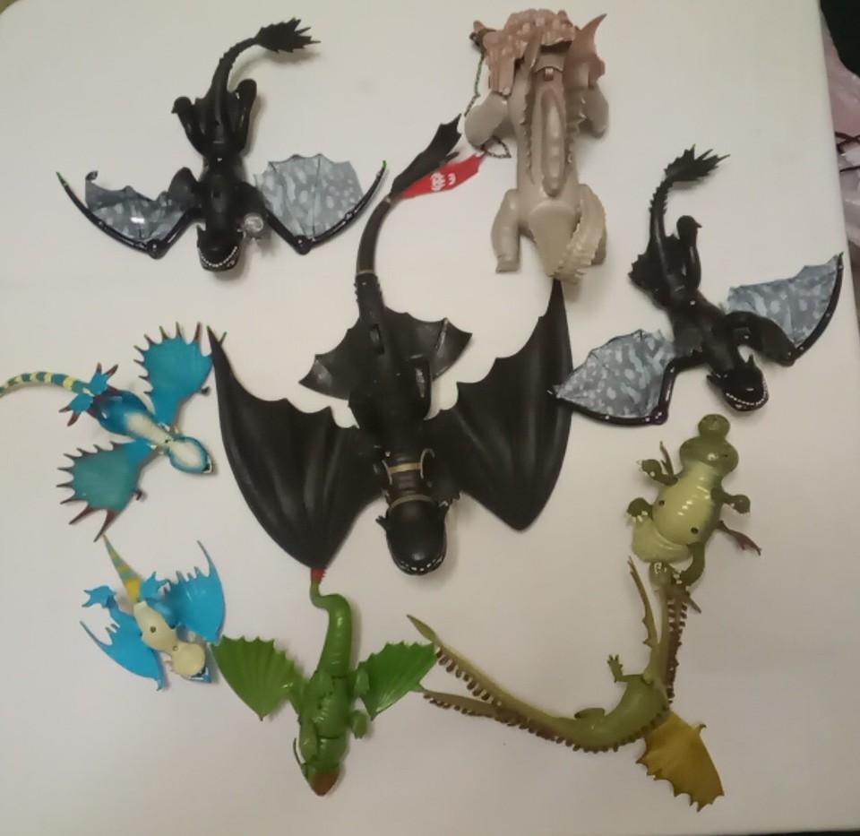 LOT! RARE How To Train Your Dragon Figures Bewilderedbeast Huge ...