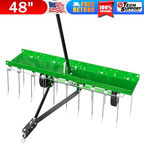 Tow Behind Dethatcher 48"Lawn Dethatcher Rake Grass Sweeper ATV Mower w ...