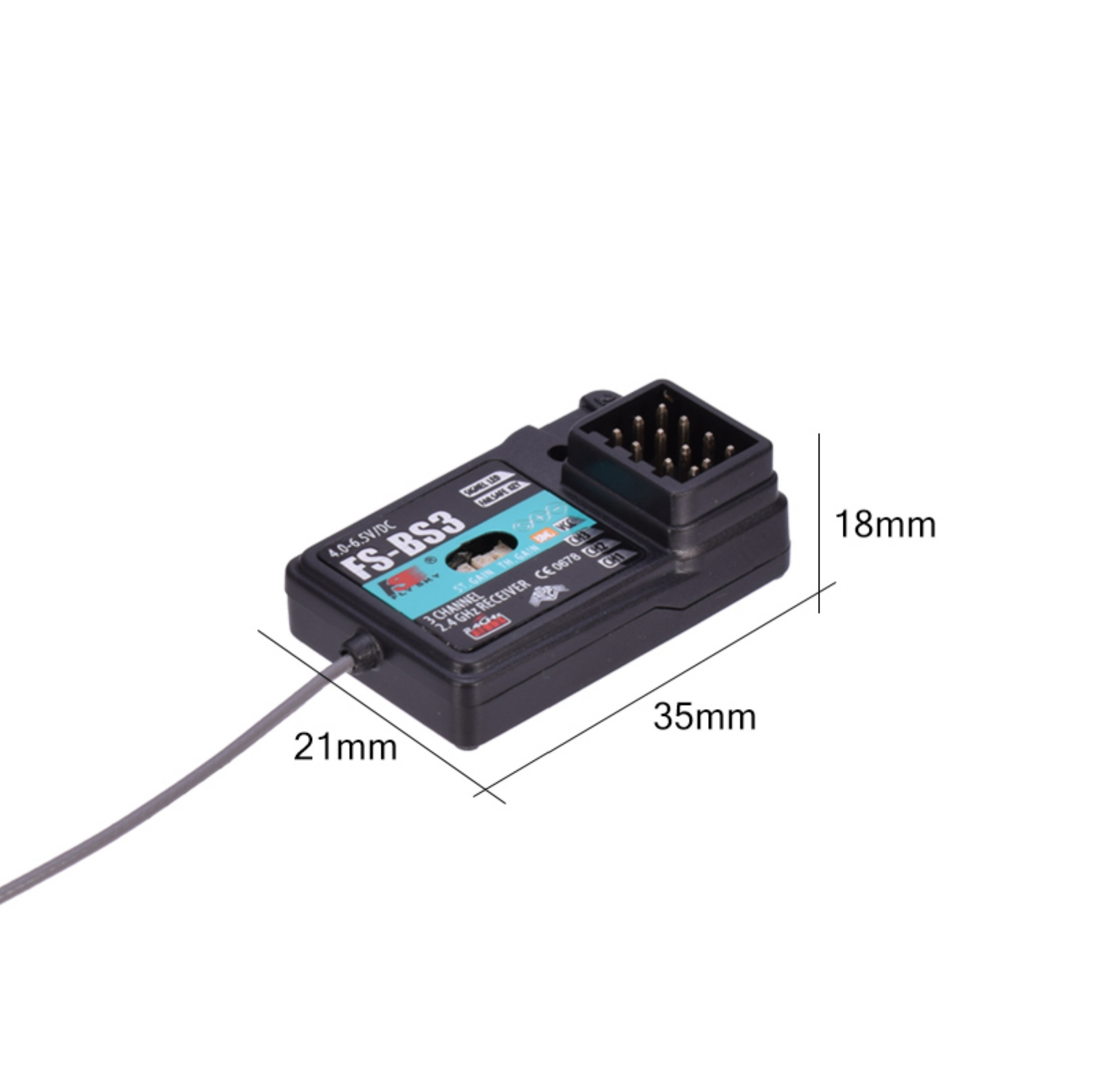 Flysky FS-BS3 2.4G 3CH Receiver with Gyro | Grelly UK