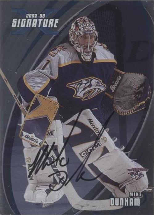 2002-03 In the Game Be A Player Signature Series - Mike Dunham #005 ...