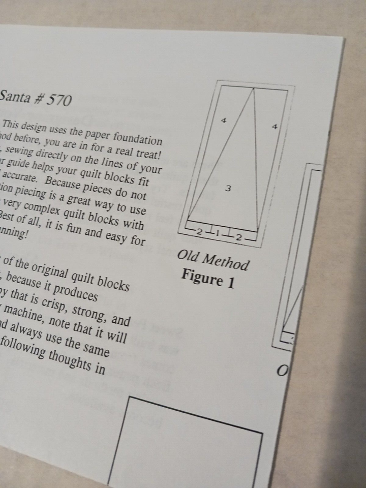 Timberland Santa foundation paper piecing wall quilt pattern Christmas ...