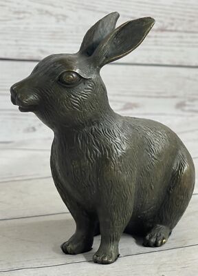 Amazing Bronze Copper Rabbit Hare Bunny Highly Detailed Sculpture Hot ...
