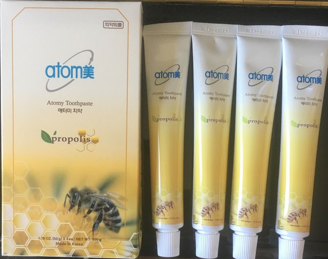 Atomy Herbal Toothpaste Oral Care Propolis Green Tea Extract 4 Tubes of ...