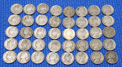 1st Roll-40 1943-45 Mixed dates Jefferson World War 2 -Time SILVER ...
