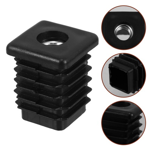 4 Pcs Plastic Threaded Tube Inserts Furniture Leg Plug Caps Plugs ...