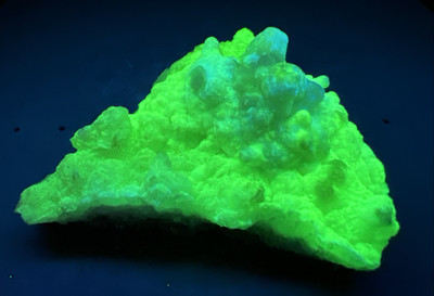 Fluorescent Cave Calcite - Blue Aurichalcite from Ojuela Mine, Mexico ...