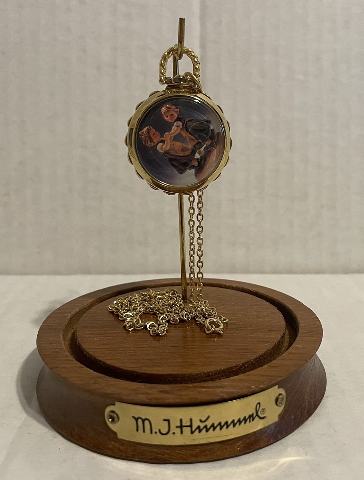 MJ Hummel Spring Dance Collectible Pendant Watch w/ Display Case | eBay