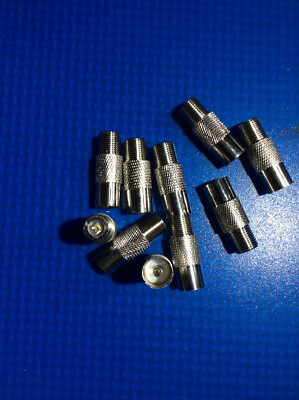 F Type Connector Socket to RF Coax Aerial Female Adaptor Freeview ...