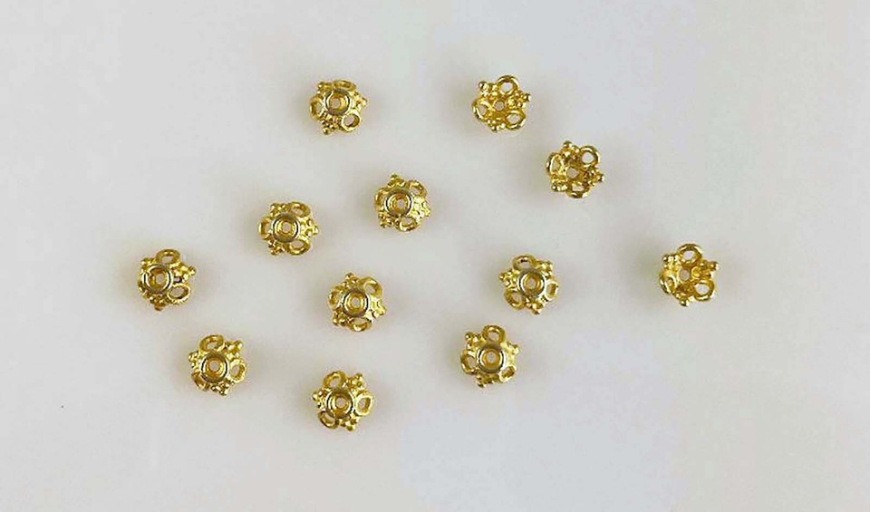 Vermeil Sterling Silver Bead Caps 6mm Orphan Lot Grapes | eBay