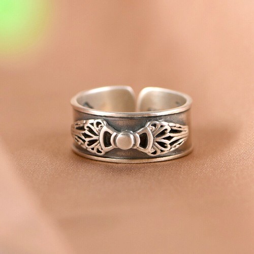 Sterling Silver Buddhism Vajra Dorje Open Band Ring A3242 | eBay