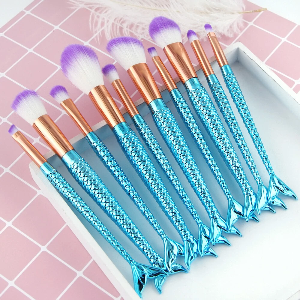 Mermaid Makeup Brushes Set | Saubhaya Makeup