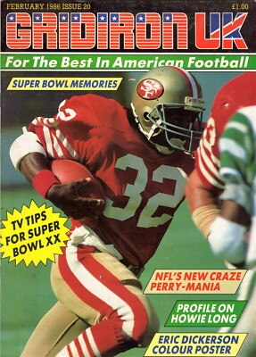 VINTAGE Feb 1986 NFL Gridiron UK Magazine Carl Monroe 49ers | eBay UK