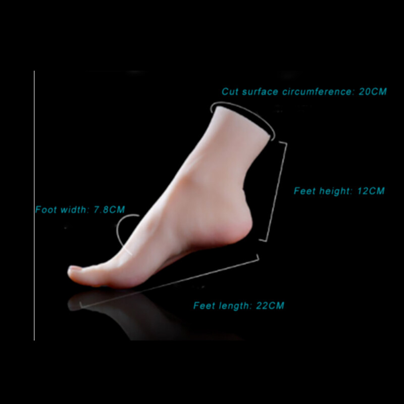 Lifelike Silicone Female Foot Model Mannequin Display Feet Jewelry ...