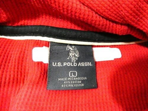 U.S. Polo Assn USPA Black Large Hooded Pullover Sweat Shirt Embroidered ...