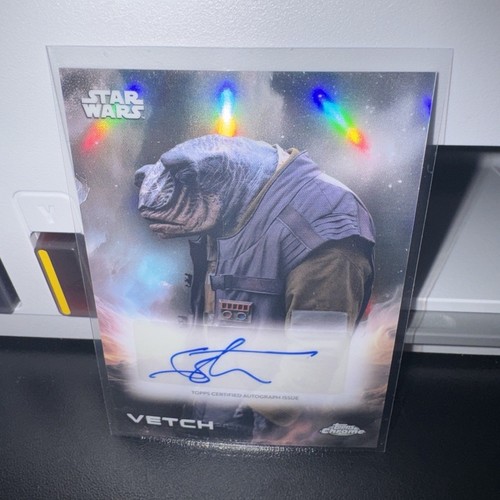 Topps 2025 Star Wars Chrome Vetch Autograph Hard Signed Ian Whyte Card ...