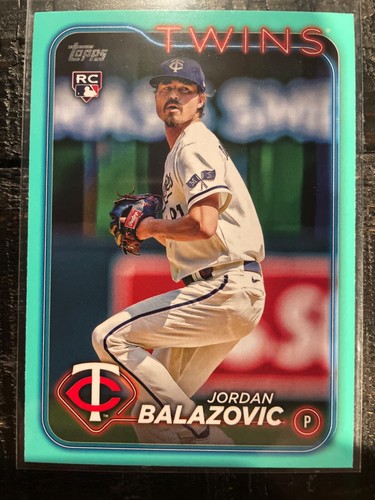 2024 Topps Fanatics Aqua Parallel Jordan Balazovic Minnesota Twins #263 ...