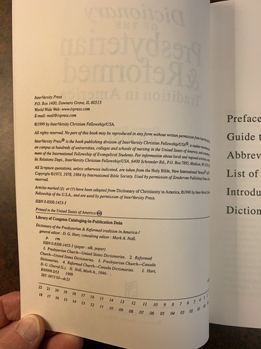 Dictionary of the Presbyterian & Reformed Tradition in America by D. G ...
