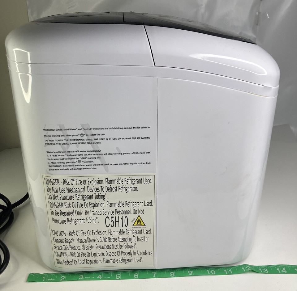 Deco Chef White Ice Maker Countertop Compact Machine 26lbs/Day Model ...