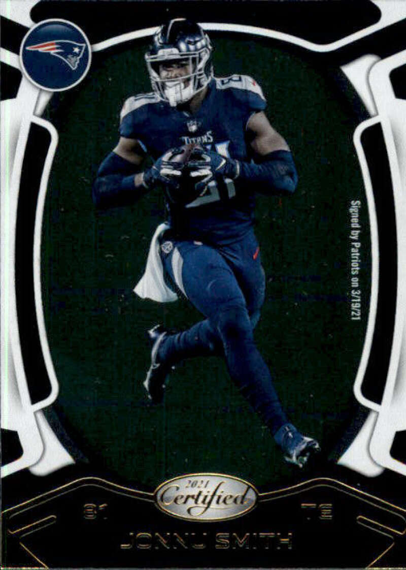 2021 Panini Certified #7 Jonnu Smith New England Patriots Football Card ...