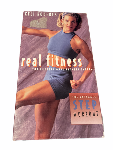 Vtg KELI ROBERTS REAL FITNESS & ULTIMATE STEP WORKOUT 1993 x 60 Mins ...