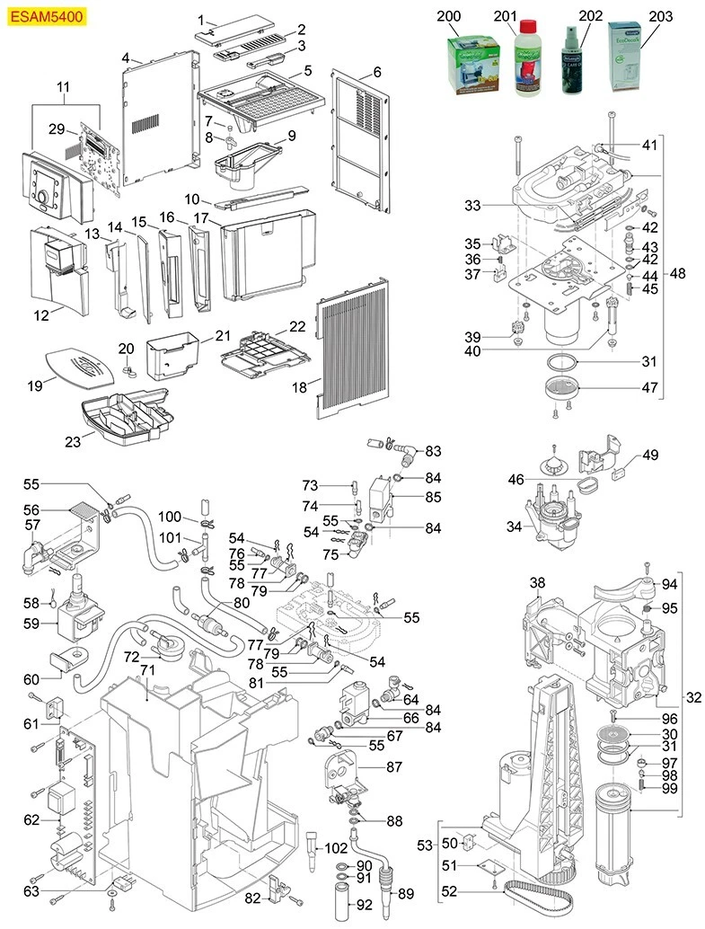 Delonghi Magnifica Parts Diagram Online | ladorrego.com.ar