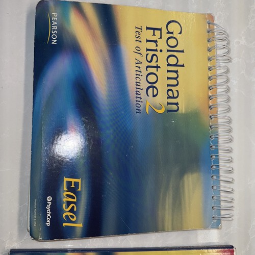 Goldman-Fristoe 2 Test of Articulation-Manual,Photo Bk, speech +4 ...