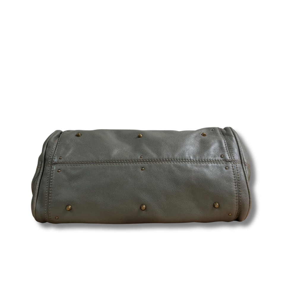Chloe Paddington Handbag Leather Khaki Green With Lock Key Dust Bag ...