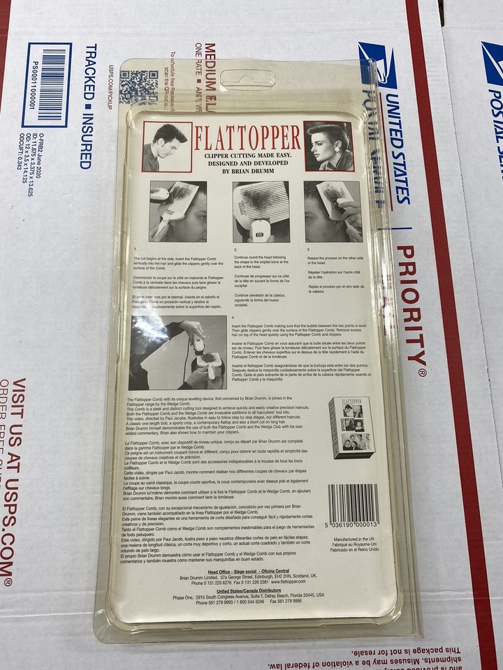Brian Drumm Flattopper Clipper Cutting Made Easy Level Comb New Sealed ...
