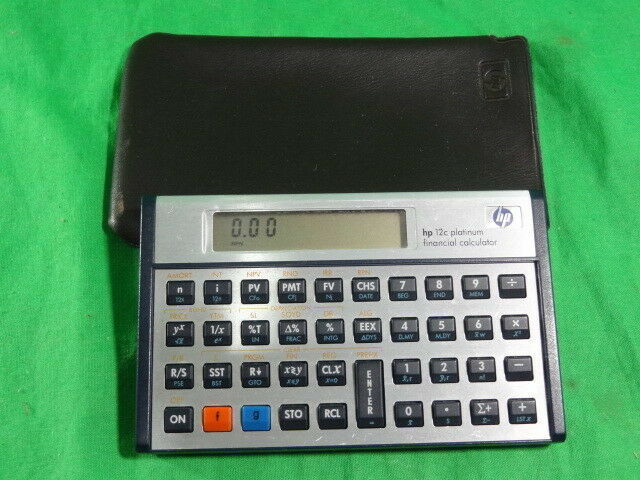 Hewlett Packard HP 12c 12 C Platinum Financial Calculator for sale ...