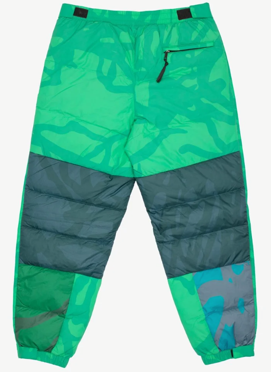 KAWS The North Face Retro 1996 Nuptse Pants Safety Green Large TNF Ski ...