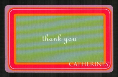 CATHERINE'S Thank You 2007 Gift Card ( $0 ) | eBay