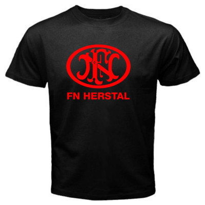 FN Herstal Firearms Guns Red Men's Black Size S to 5XL | eBay