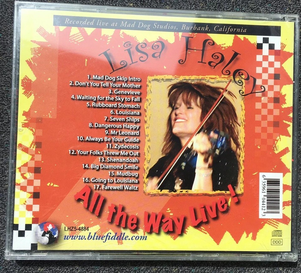 Lisa Haley All the Way Live! Folk Fiddle New Factory Sealed - Fast Free ...