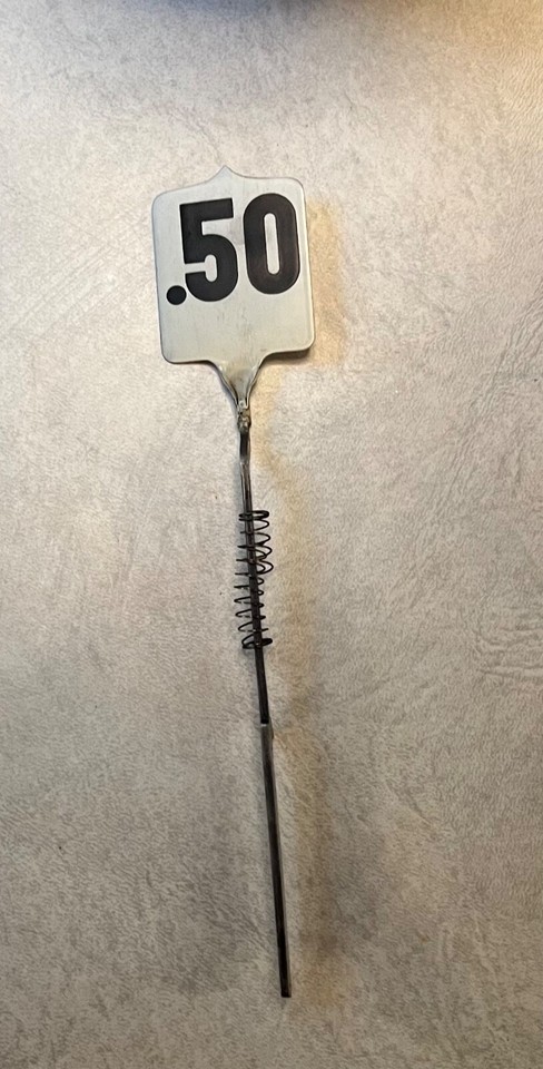 Antique Brass National cash register FLAG .50 CENTS | eBay