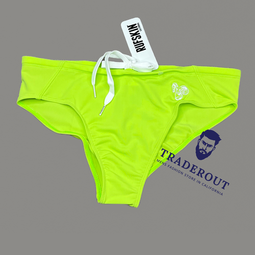 Rufskin Men Key lime Green Nicolo shimmering swim Sunga brief swimwear ...