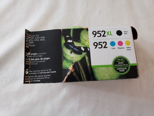 OPEN BOX OEM HP 952XL/952 (N9K28AN#140) Ink Cartridges Combo 4-Pack EXP ...