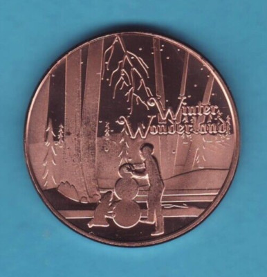 WINTER WONDERLAND 1 oz. Copper Round Coin SNOWFLAKE | eBay
