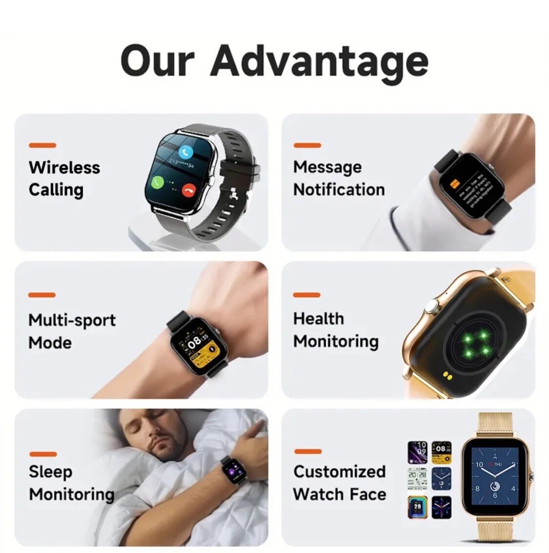 Simson Lab Smart Watch with Fitness Tracker B/P & Heart Monitor ...