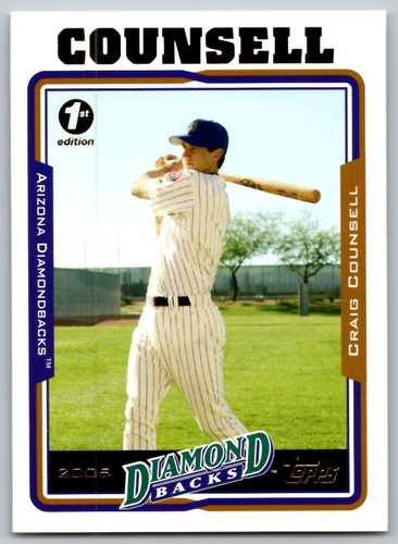 2005 Topps #612 Craig Counsell 1st Edition Arizona Diamondbacks | eBay