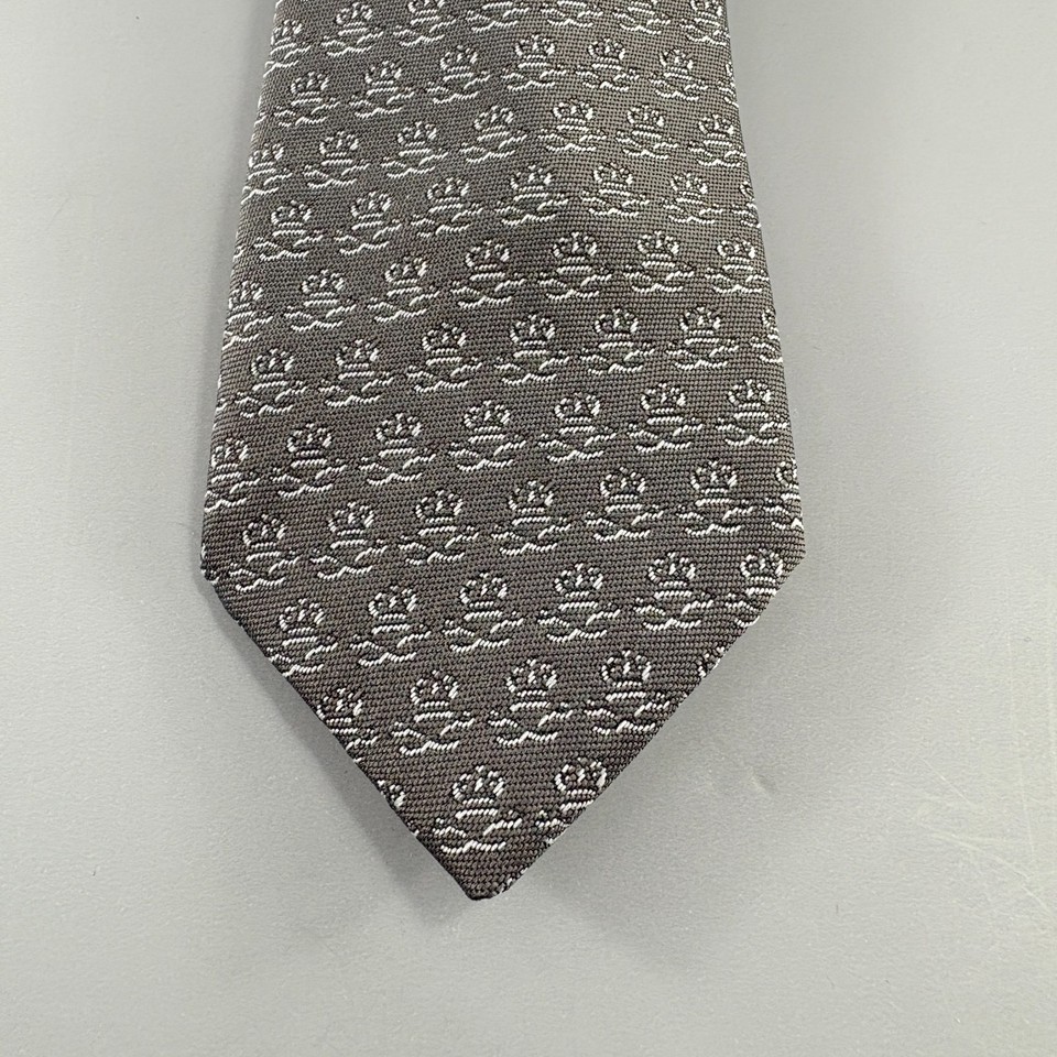 Toye Kenning & Spencer Ltd. London Grey Crowns Men's Tie 3" x 56 ...