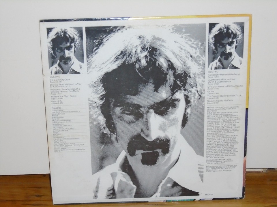 The Mothers Of Invention - Weasels Ripped My Flesh - BIZARRE/REPRISE LP ...