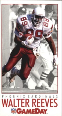 1992 GAMEDAY - FOOTBALL TALL-BOY Card #34 - WALTER REEVES, Phoenix ...