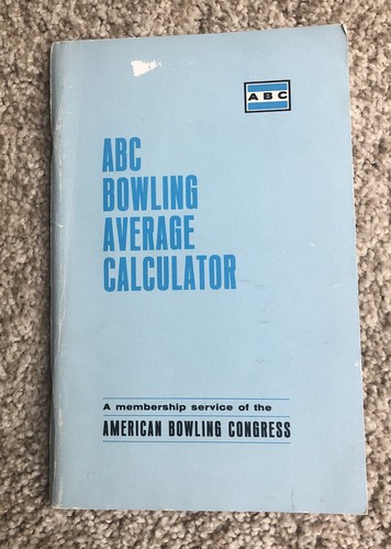 ABC Bowling Average Calculator Booklet 1962 Memorabilia American Bowl ...