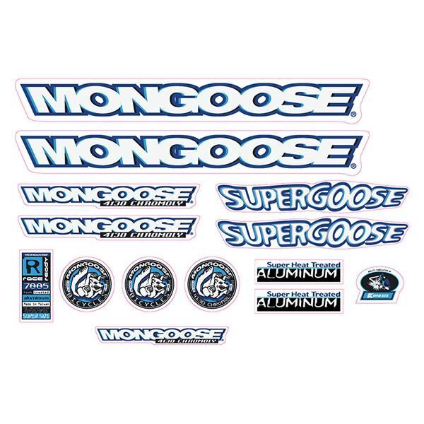 1998 Mongoose - Supergoose for polished frame - Decal set | eBay