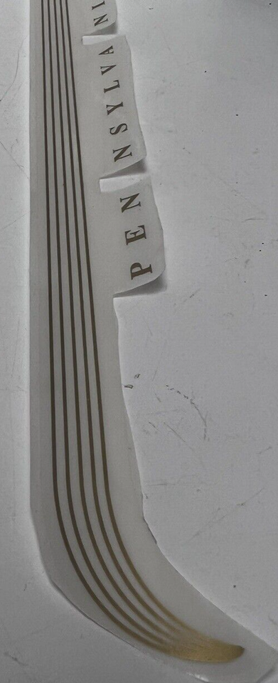 (2) -5-STRIPE PENNSYLVANIA SELF ADHESIVE GOLD DECALS FOR LIONEL TRAINS ...