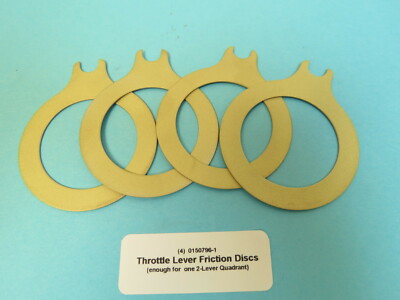 WWII Shakespeare Aircraft (4) Throttle Quadrant Friction Discs Stearman ...