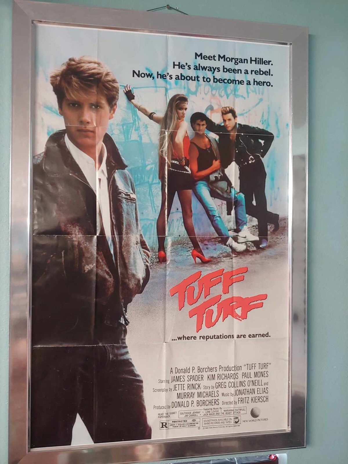 Vtg 1984 TUFF TURF Teen Movie Poster w/ JAMES SPADER & Kim Richards 27 ...
